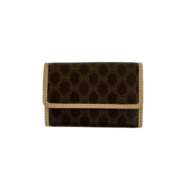 Celine | Accessories | Celine Macadam Blazon Triomphe Leather Trifold ...